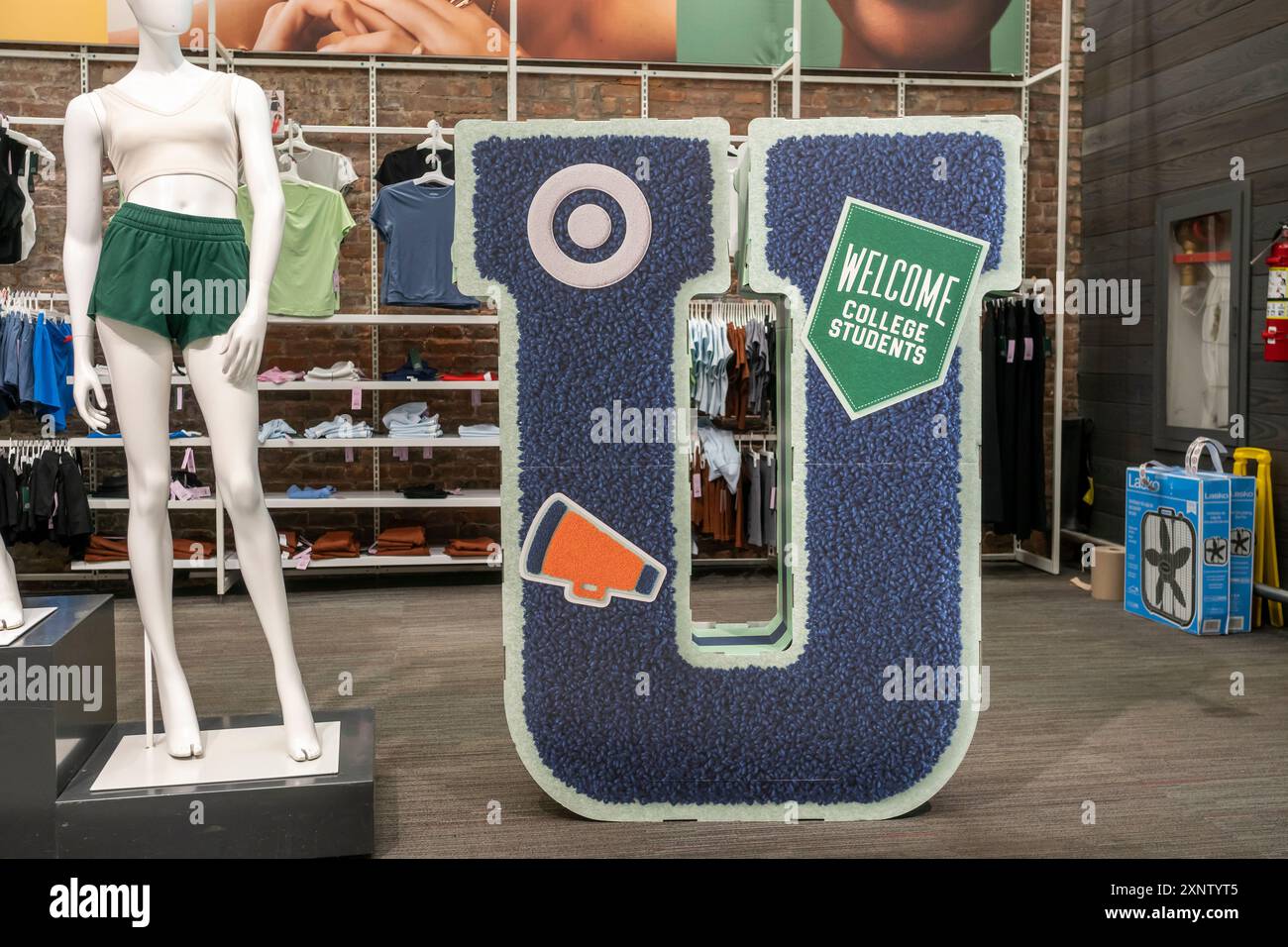 Back-to-school display in a Target store in Herald Square in New York ...