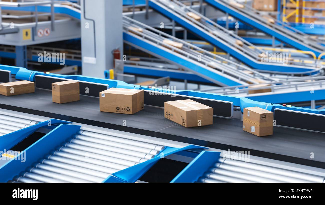 Empty conveyor sorting belt hi-res stock photography and images - Alamy
