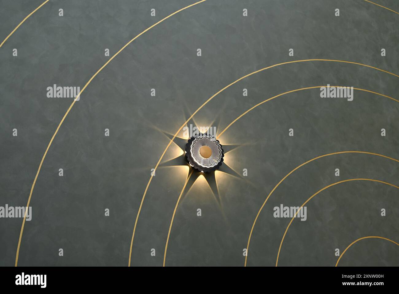 ceiling lights in interior designs of Kerala house India Stock Photo ...