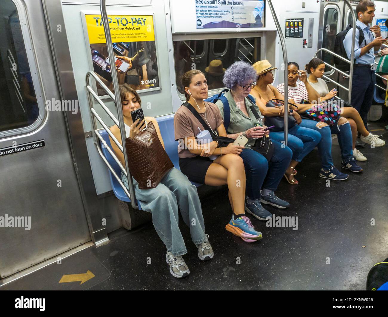 Weekday ridership in the New York subway in the summer on Wednesday ...