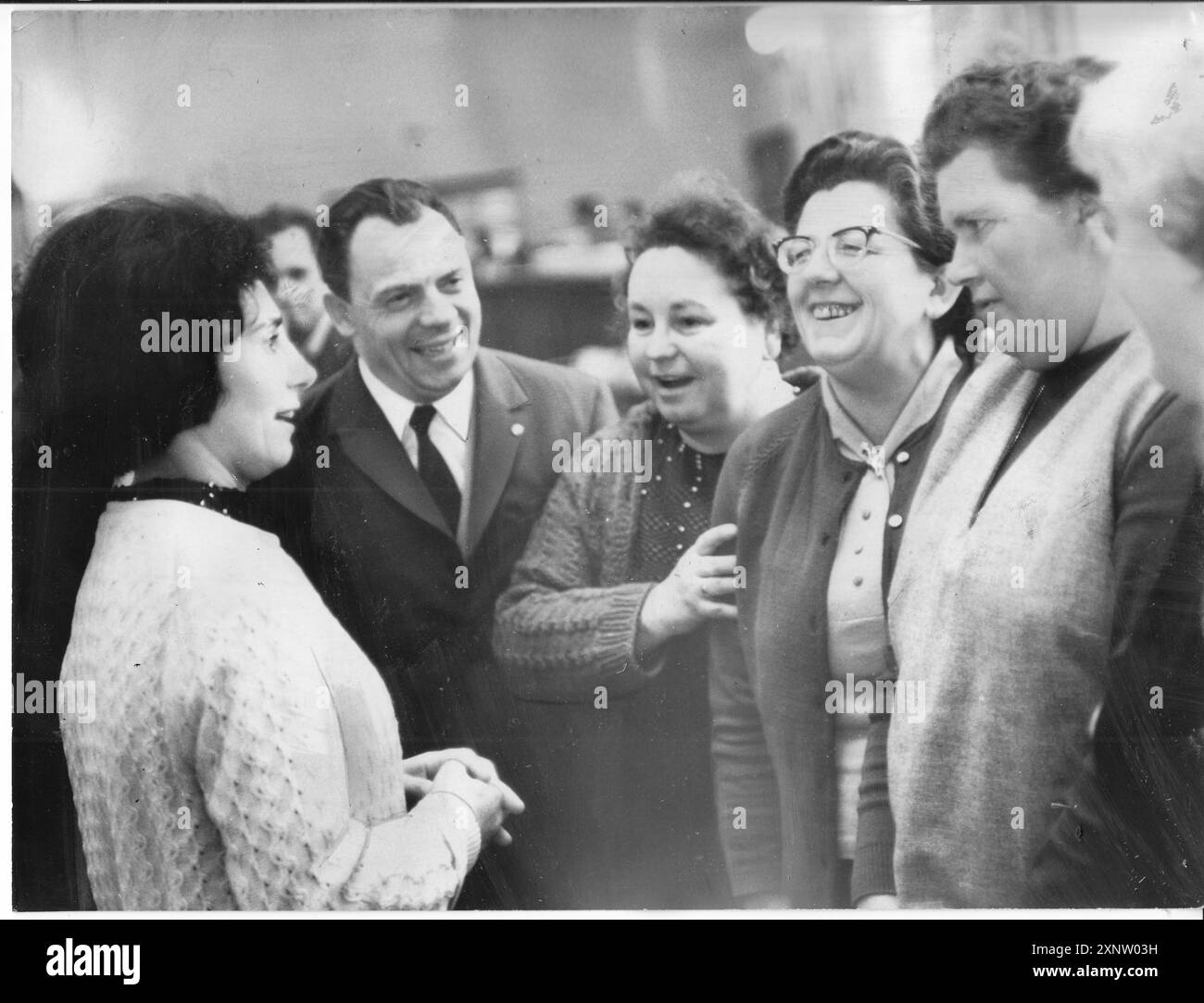 In discussion at the women farmers' conference (from left to right ...