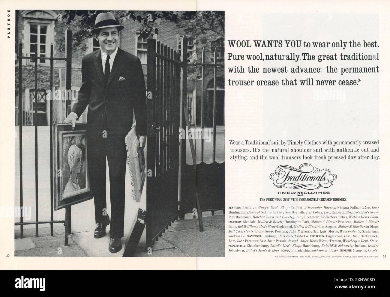 Vintage "Playboy" magazine September 1962 issue advert, USA Stock Photo ...