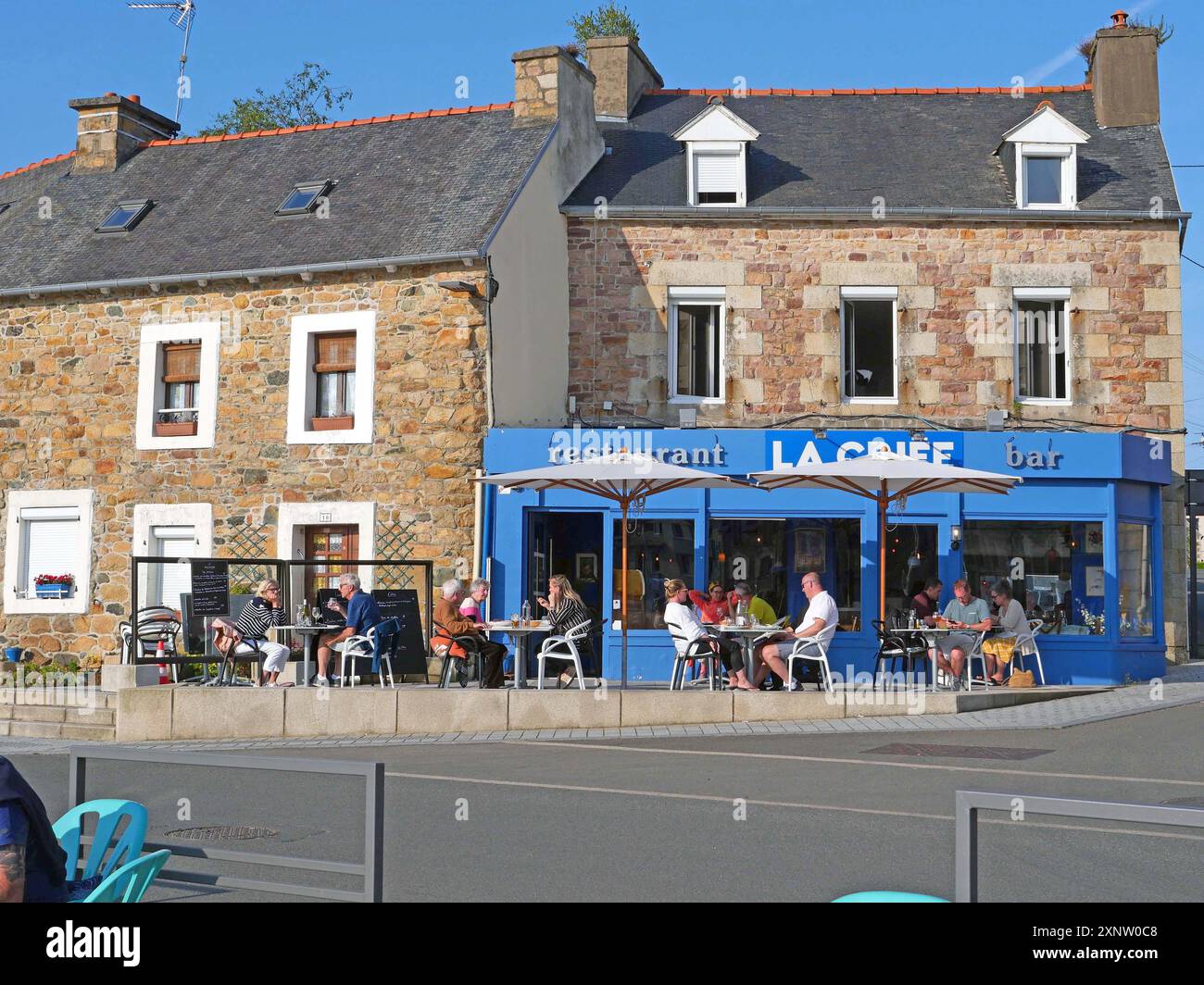 Brittany. The port of the town of Paimpol in the Cotes d'Armor, along ...