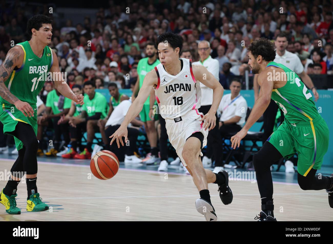 Yudai BABA of Japan, Basketball, Men's Group Phase - Group B between ...