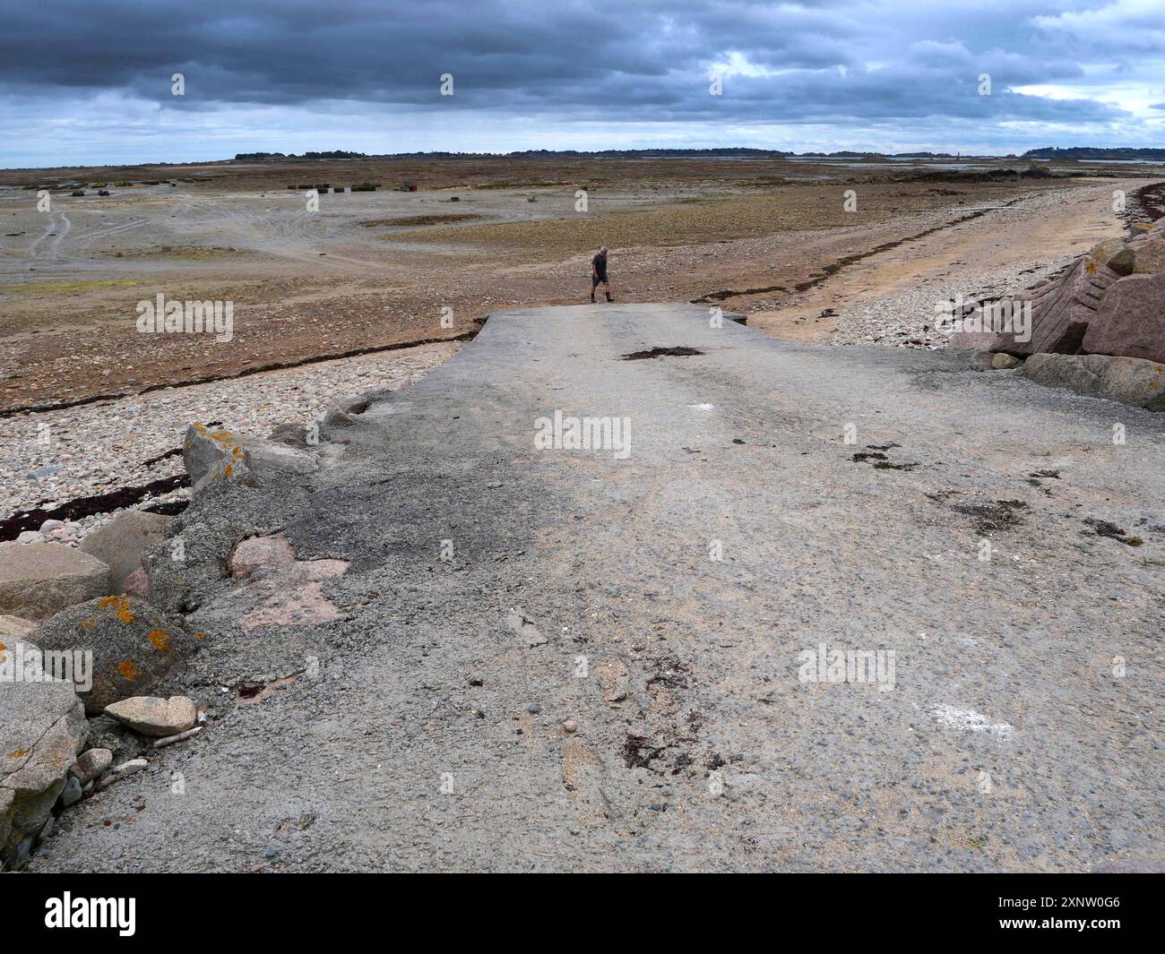 Brittany. Around Pleubian in the Cotes d'Armor, along the GR34, the ...