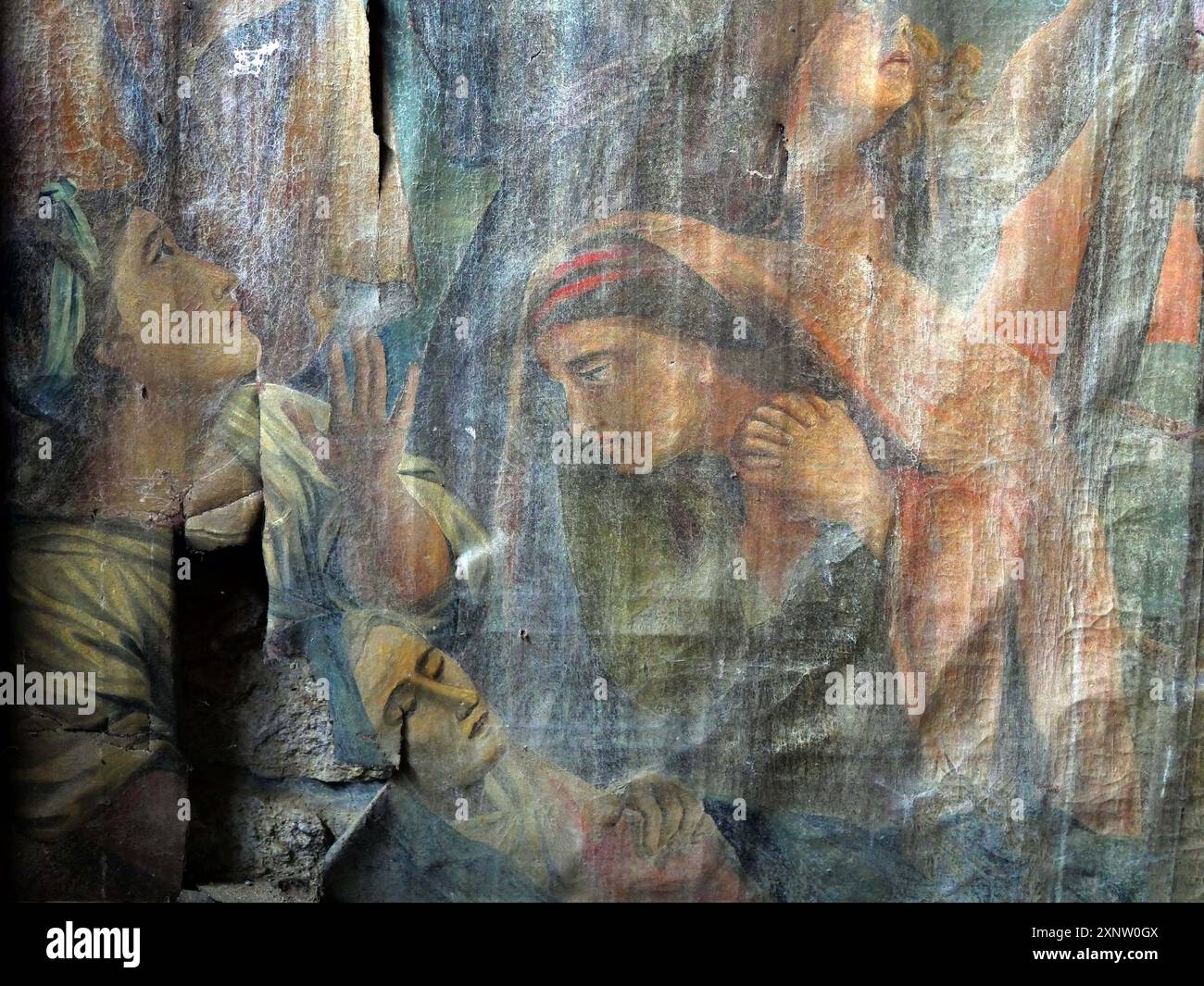 Brittany. The Saint-Georges church in the small town of Pleubian in the ...