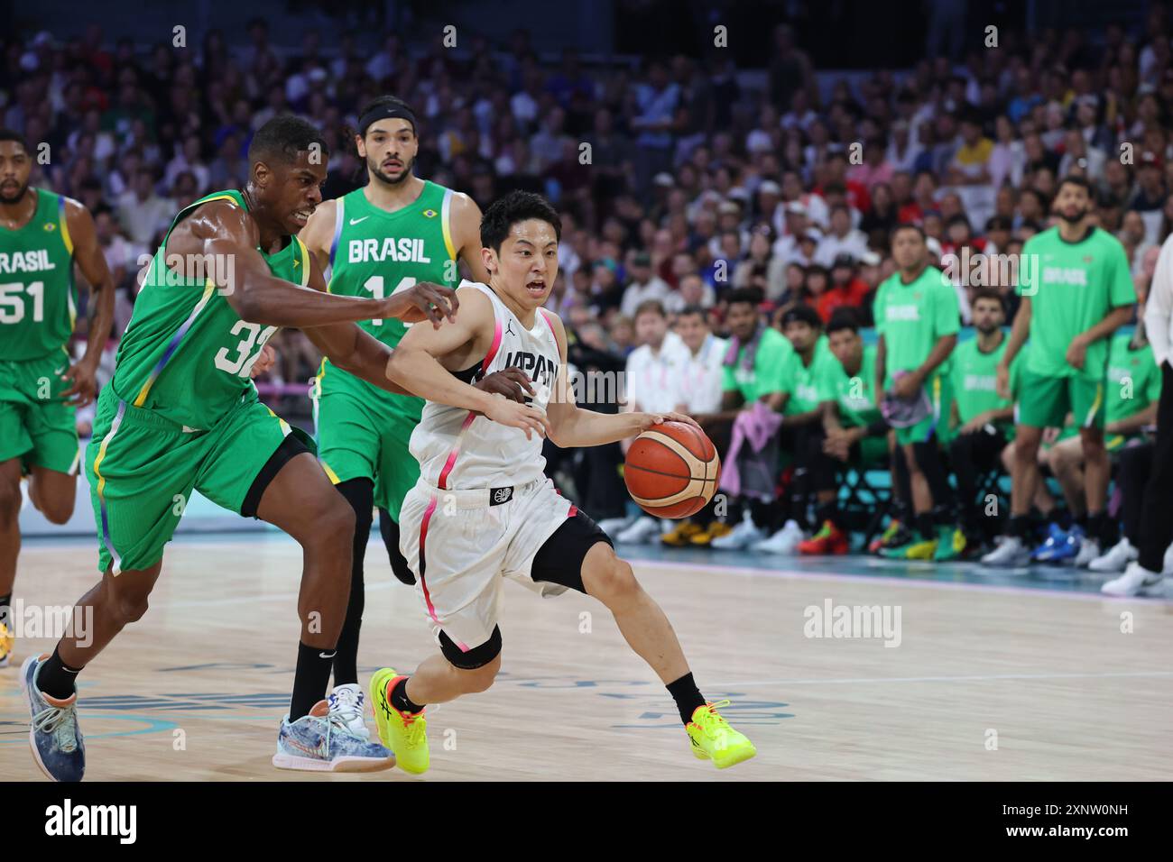 Yuki KAWAMURA of Japan, Basketball, Men's Group Phase - Group B between ...
