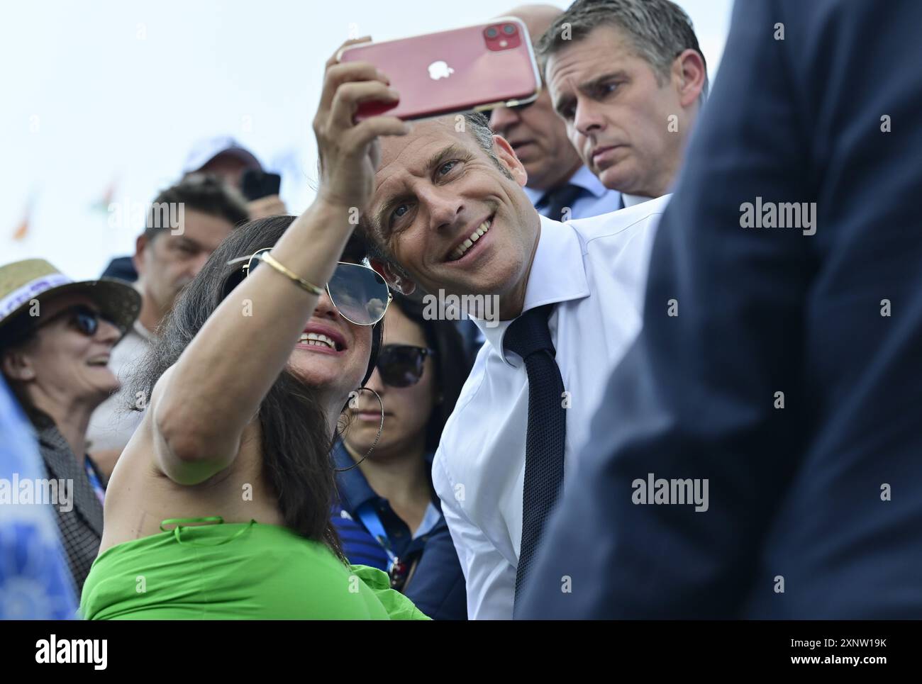 Paris, France. 02nd Aug, 2024. French President Emmanuel Macron attends ...
