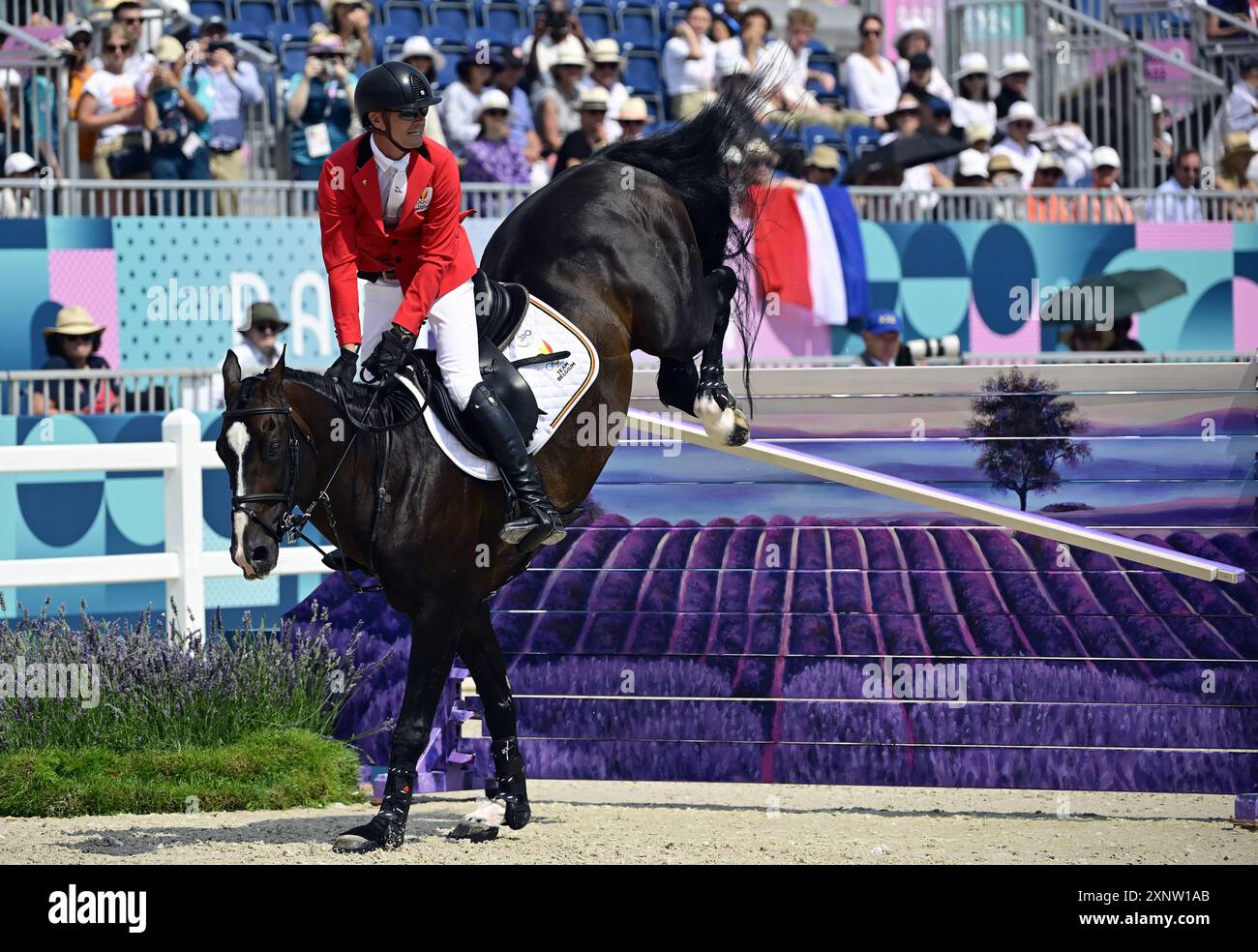 Paris, France. 02nd Aug, 2024. Belgian rider Jerome Guery with horse ...