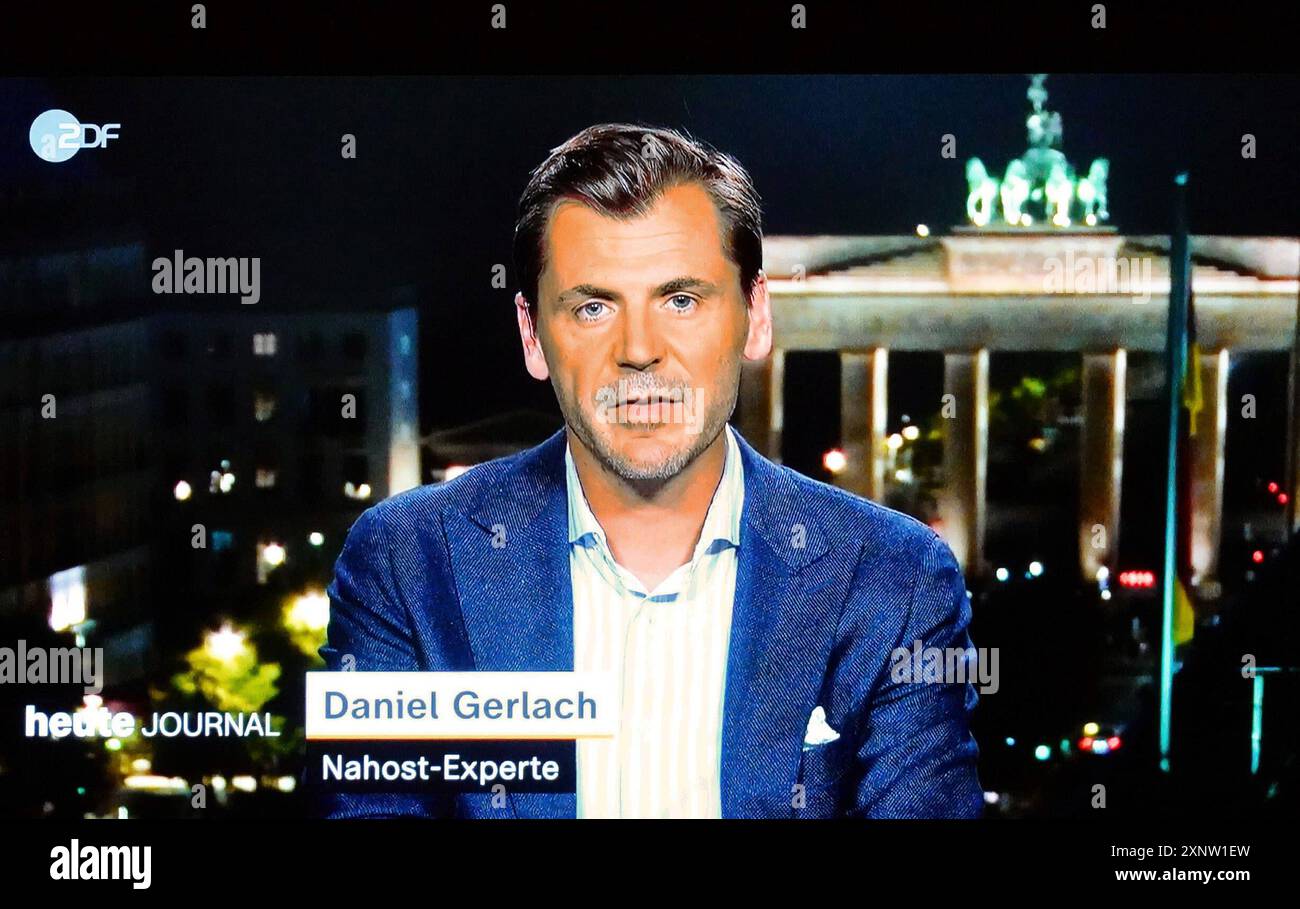 Daniel Gerlach Nahost Experte - hier im ZDF Journal am 29.07.2024 ...