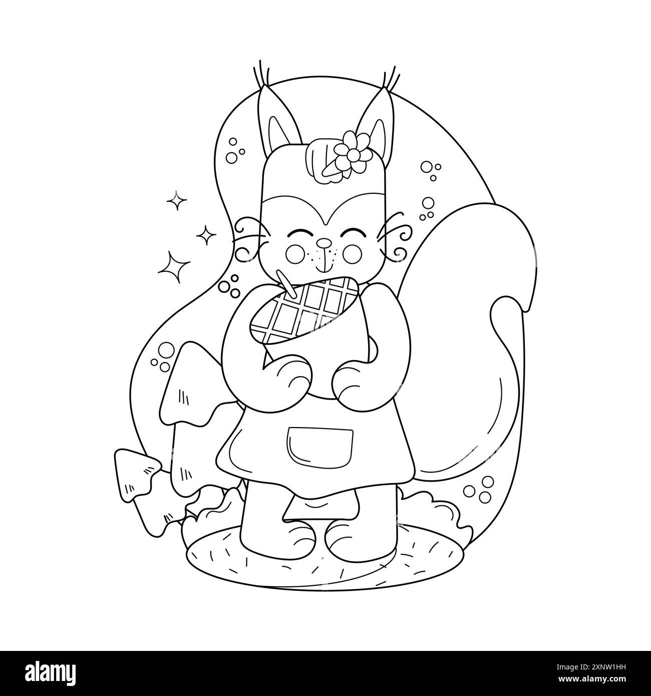 Vector background childrens drawings Black and White Stock Photos ...