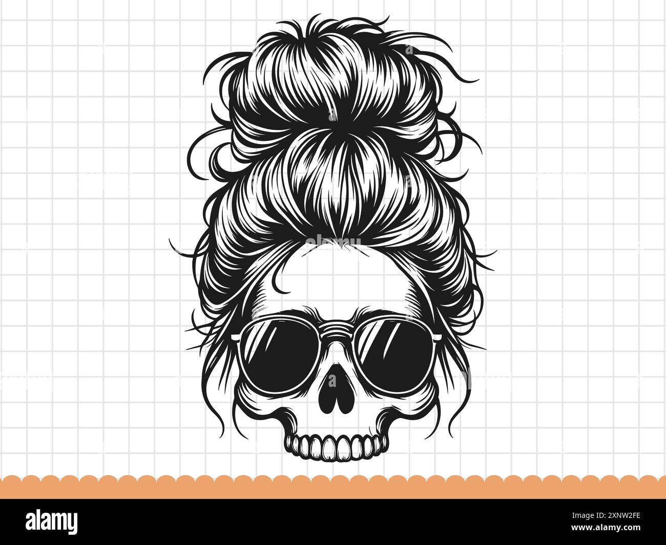 Vector Skull Girl