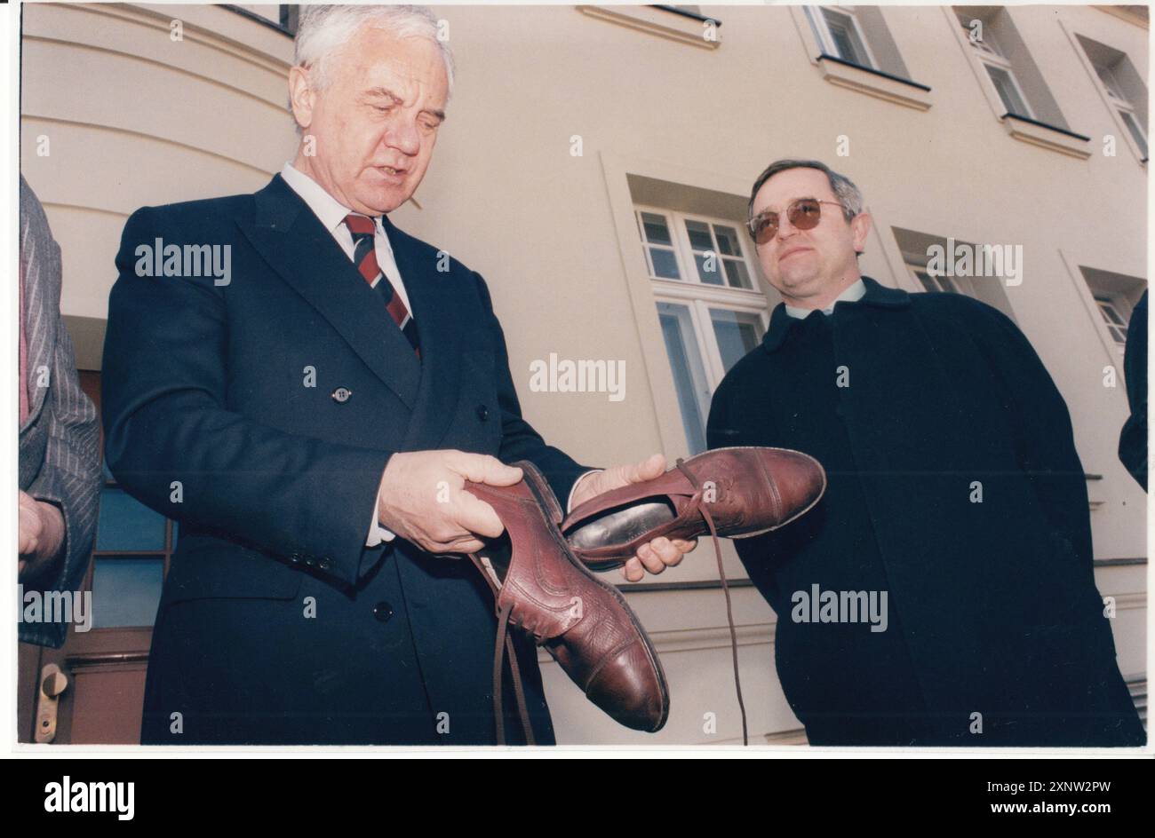 He presented Richard Schulz with a pair of street shoes, which Prime ...