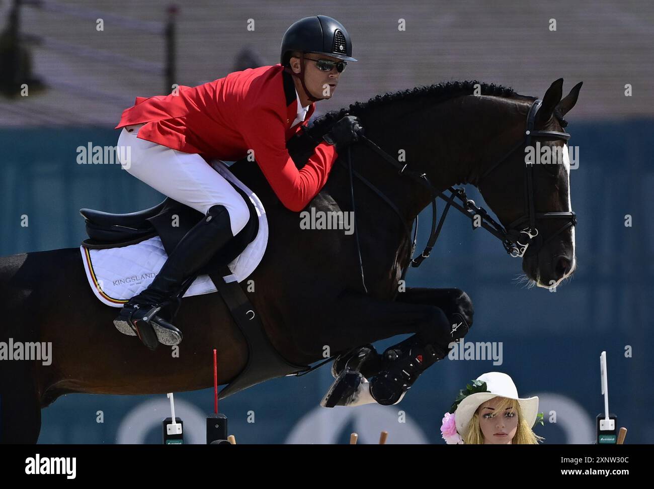 Paris, France. 02nd Aug, 2024. Belgian rider Jerome Guery with horse ...