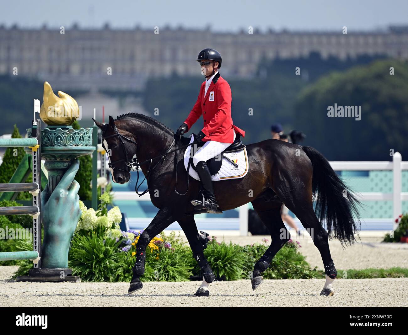 Paris, France. 02nd Aug, 2024. Belgian rider Jerome Guery with horse ...
