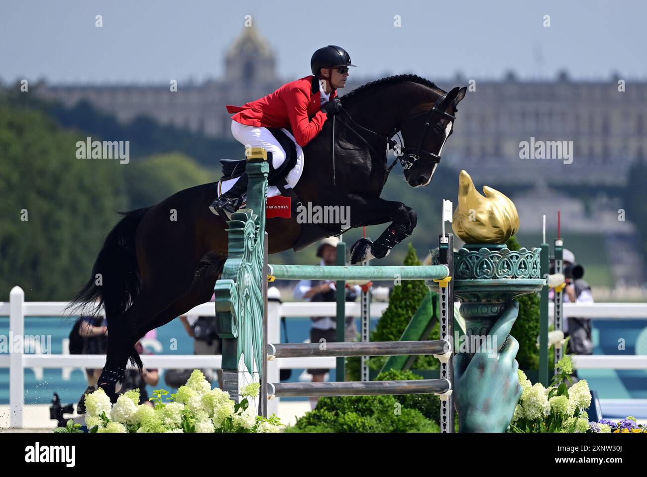 Paris, France. 02nd Aug, 2024. Belgian rider Jerome Guery with horse ...