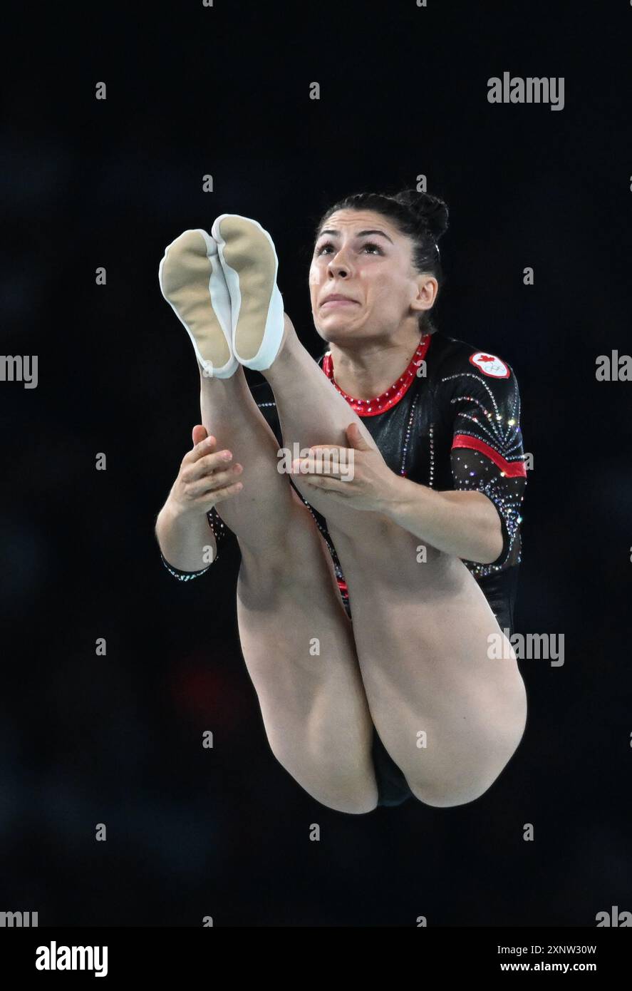 Paris, France. 2nd Aug, 2024. Sophiane Methot of Canada competes during ...