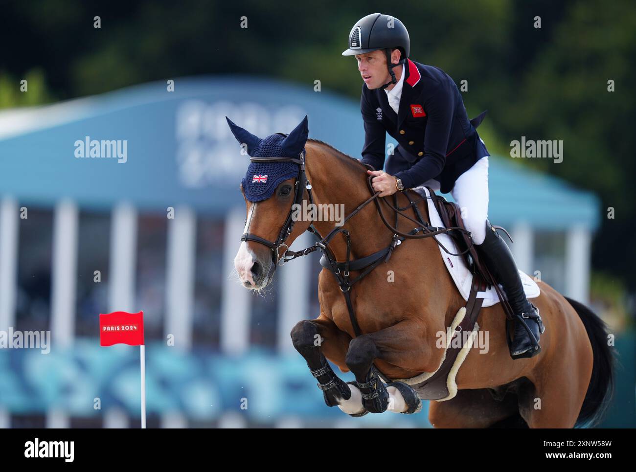 Great Britain's Scott Brash aboard Jefferson during the Jumping Team ...