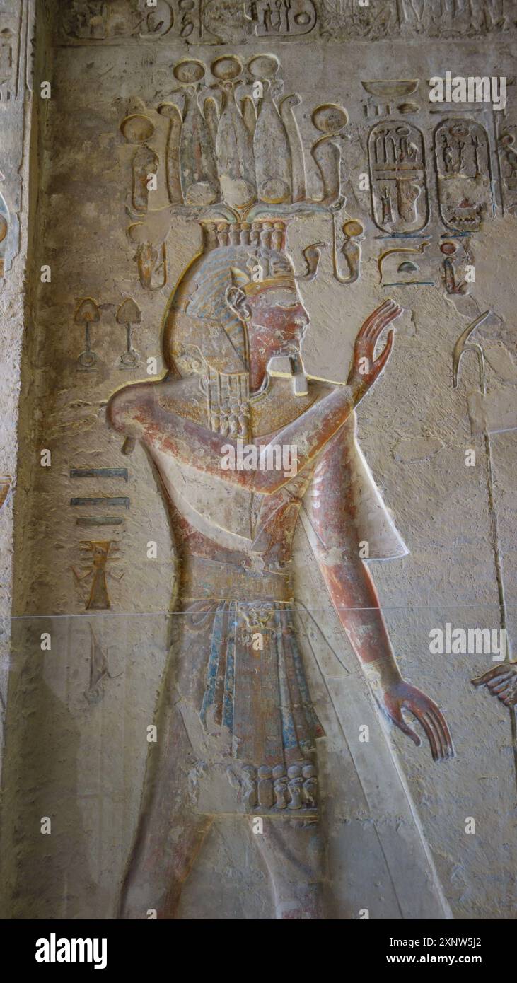 The last big Pharaoh Ramses III Tomb in the Kings Valley Luxor Egypt ...