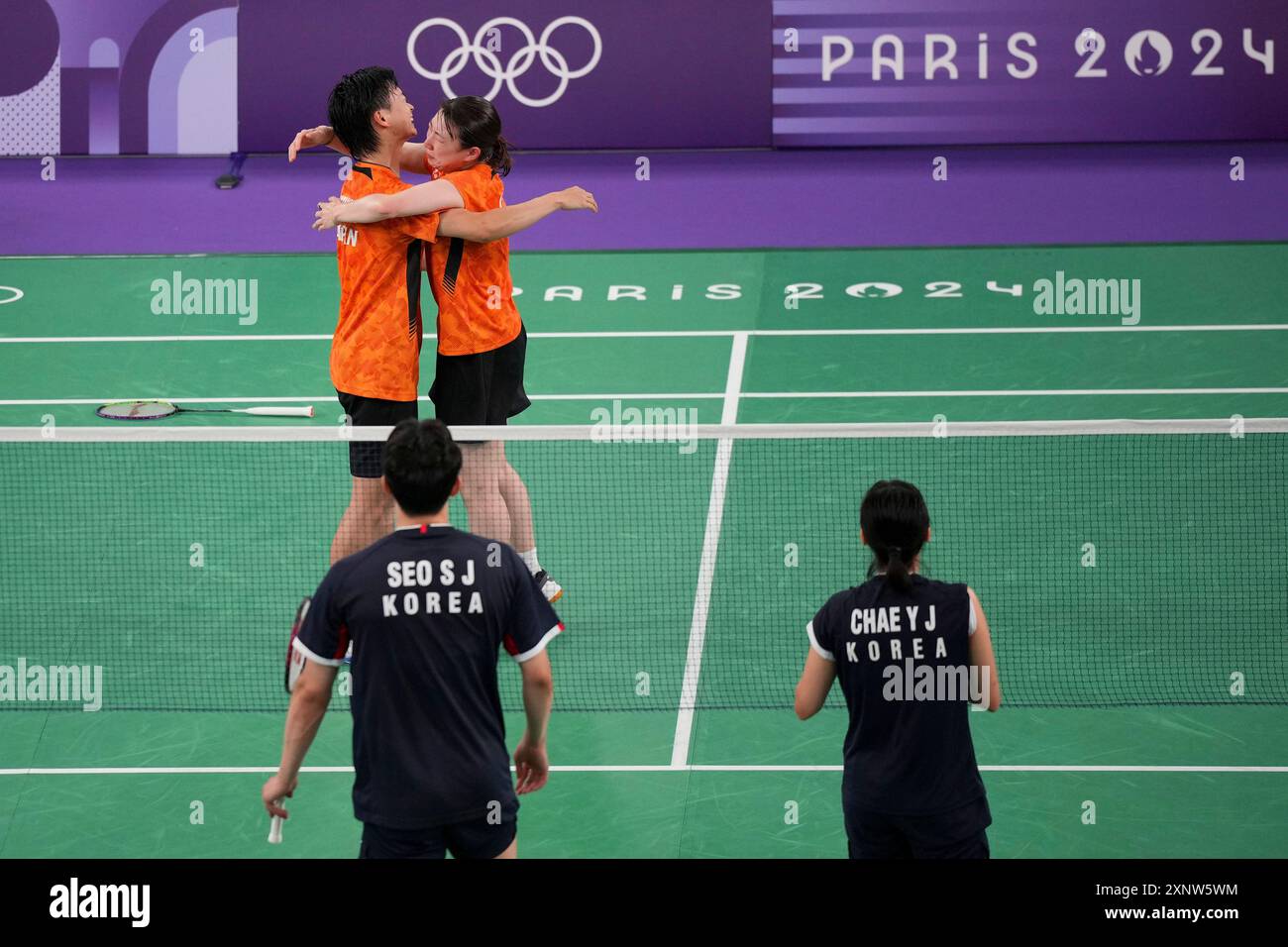 Japan's Yuta Watanabe, top left, and Arisa Higashino, top right, react ...