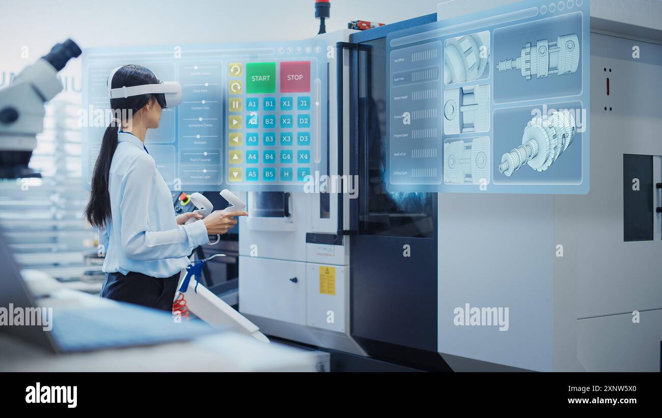 Industrial worker operating machinery data hi-res stock photography and ...