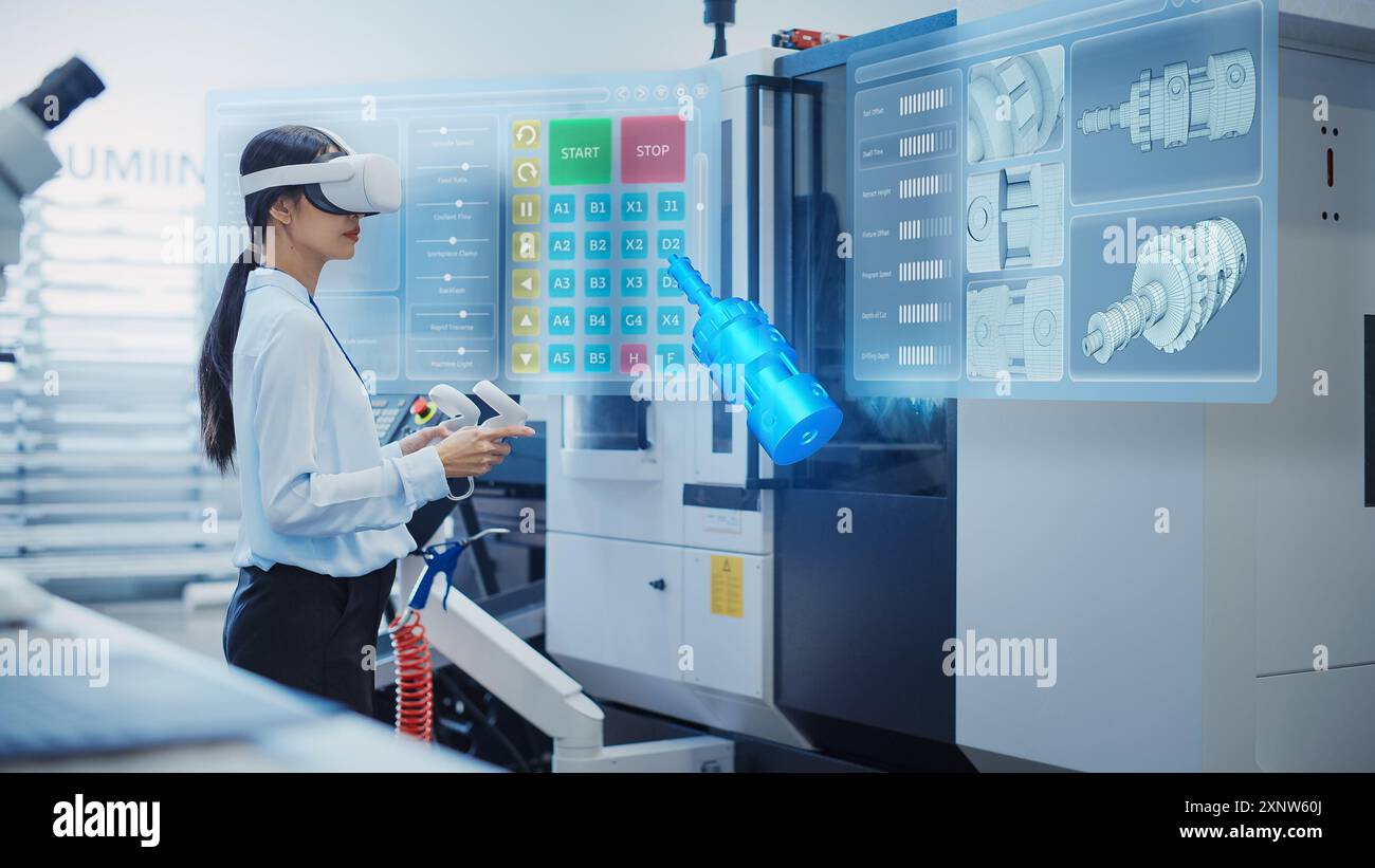 Industrial worker operating machinery data hi-res stock photography and images - Alamy