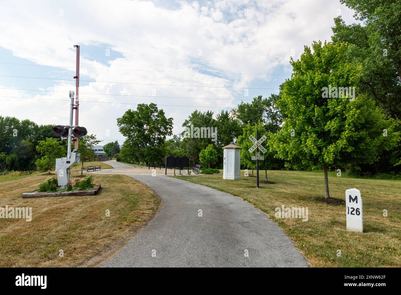 The Erie Rail Trail follows the path of the former Erie Lackawanna ...