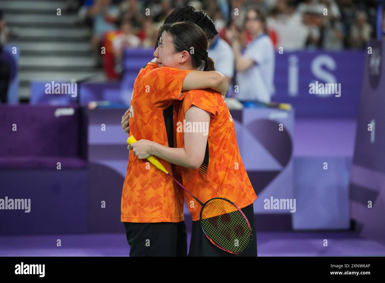 Japan's Yuta Watanabe, left, and Arisa Higashino celebrate after ...