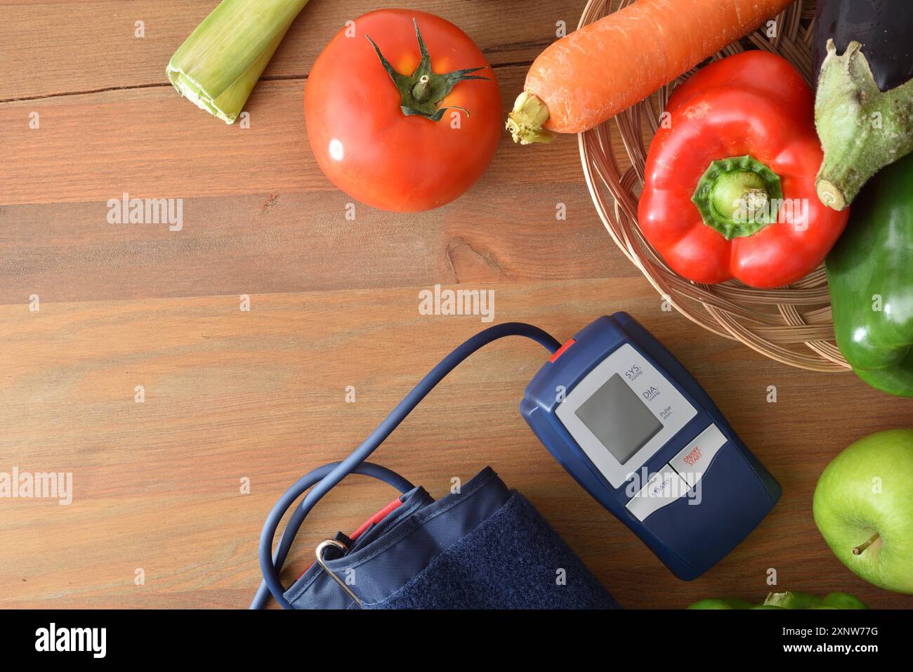 Healthy eating for blood pressure control with blood pressure monitor ...
