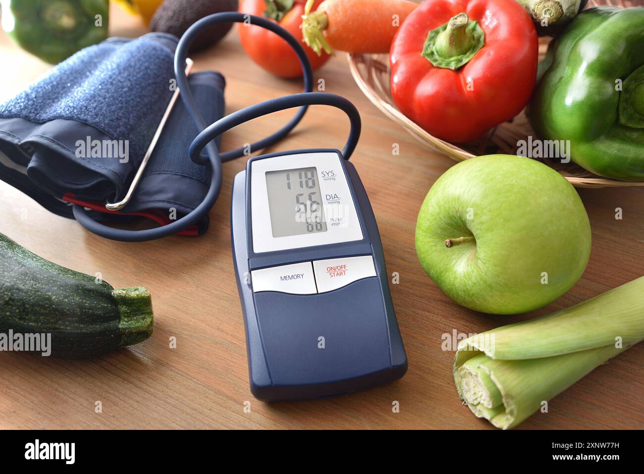 Healthy eating for blood pressure control with blood pressure monitor ...
