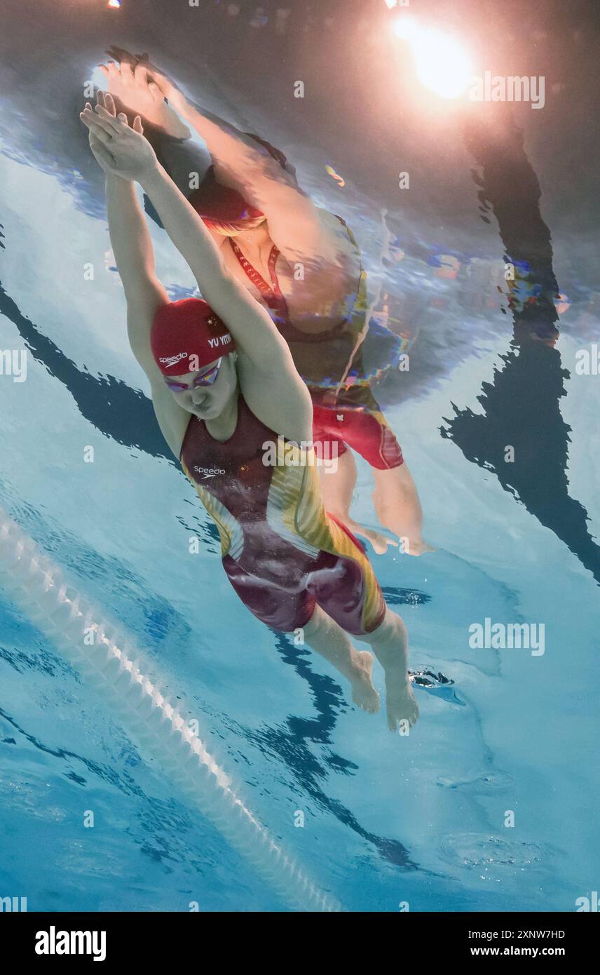 Paris, France. 2nd Aug, 2024. Yu Yiting of China competes during the ...