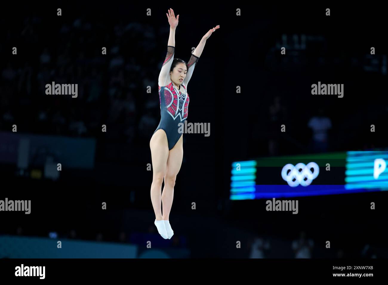 Paris, France. 2nd Aug, 2024. Hikaru Mori (JPN) Trampoline : Women's ...