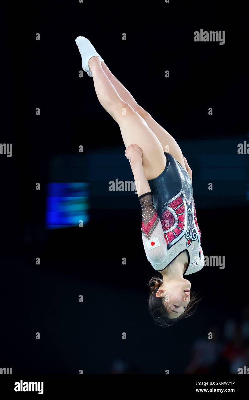 Paris, France. 2nd Aug, 2024. Hikaru Mori (JPN) Trampoline : Women's ...