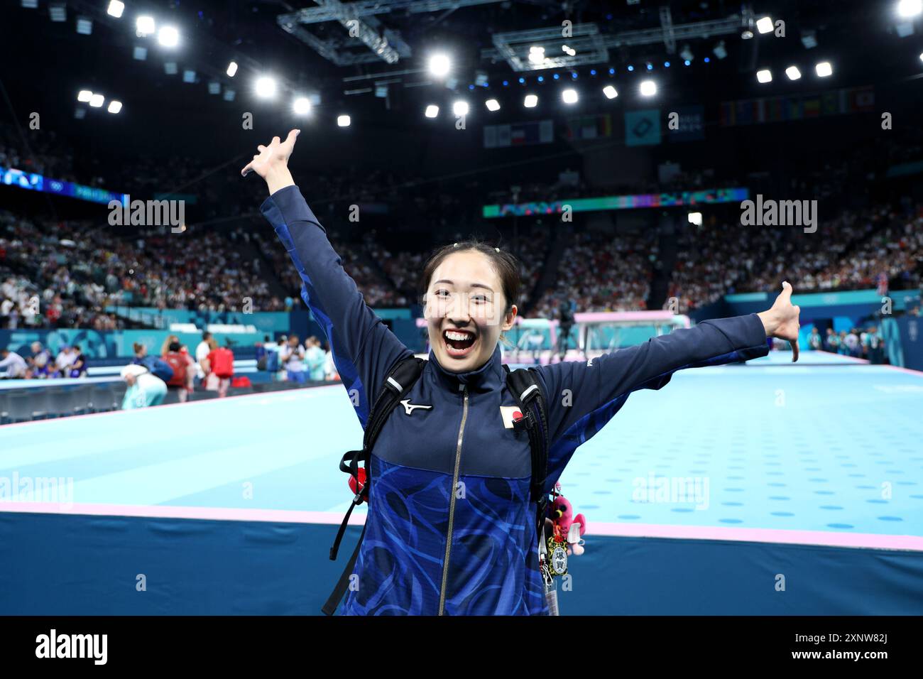 Paris, France. 2nd Aug, 2024. Hikaru Mori (JPN) Trampoline : Women's ...