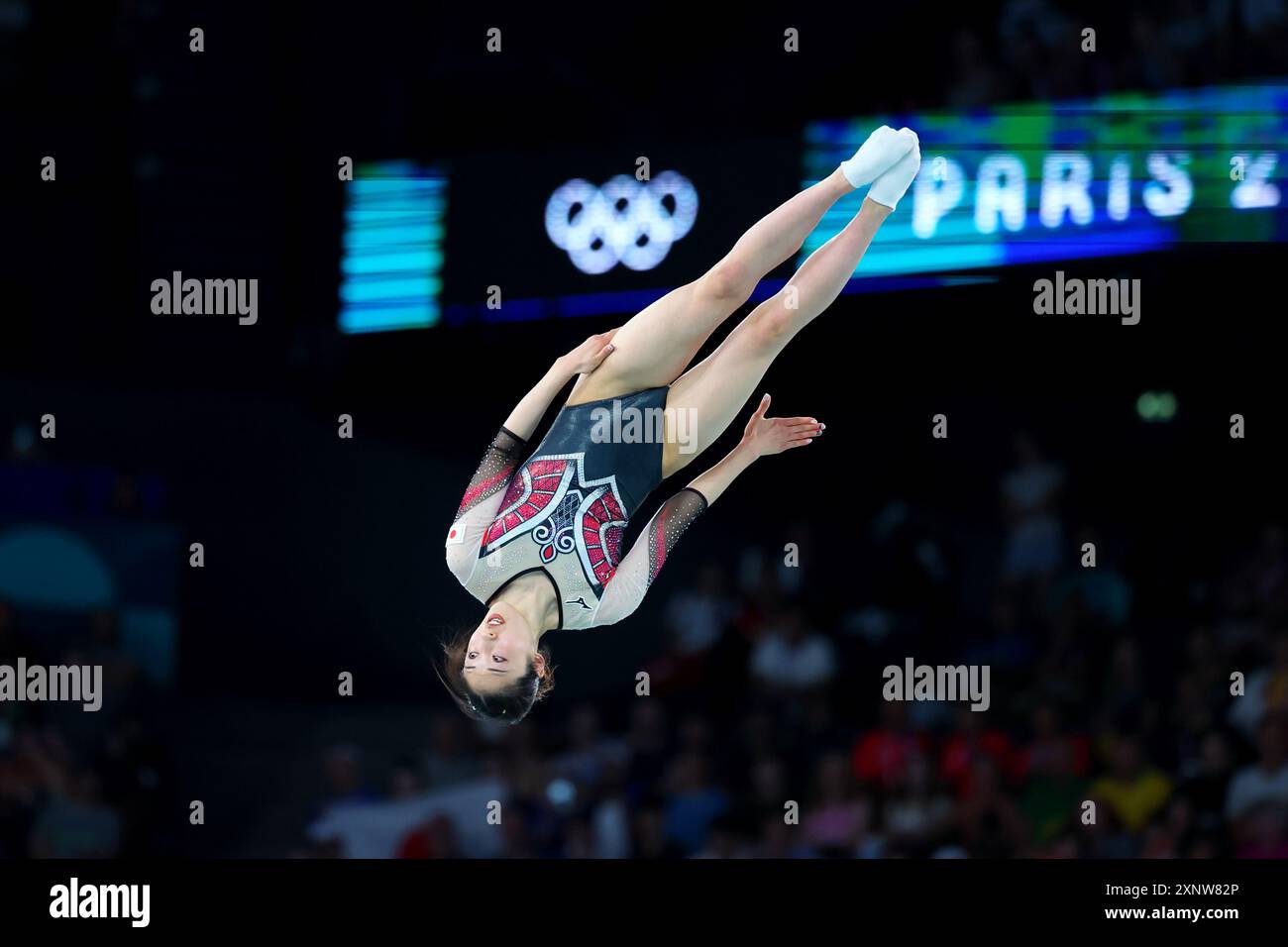 Paris, France. 2nd Aug, 2024. Hikaru Mori (JPN) Trampoline : Women's ...