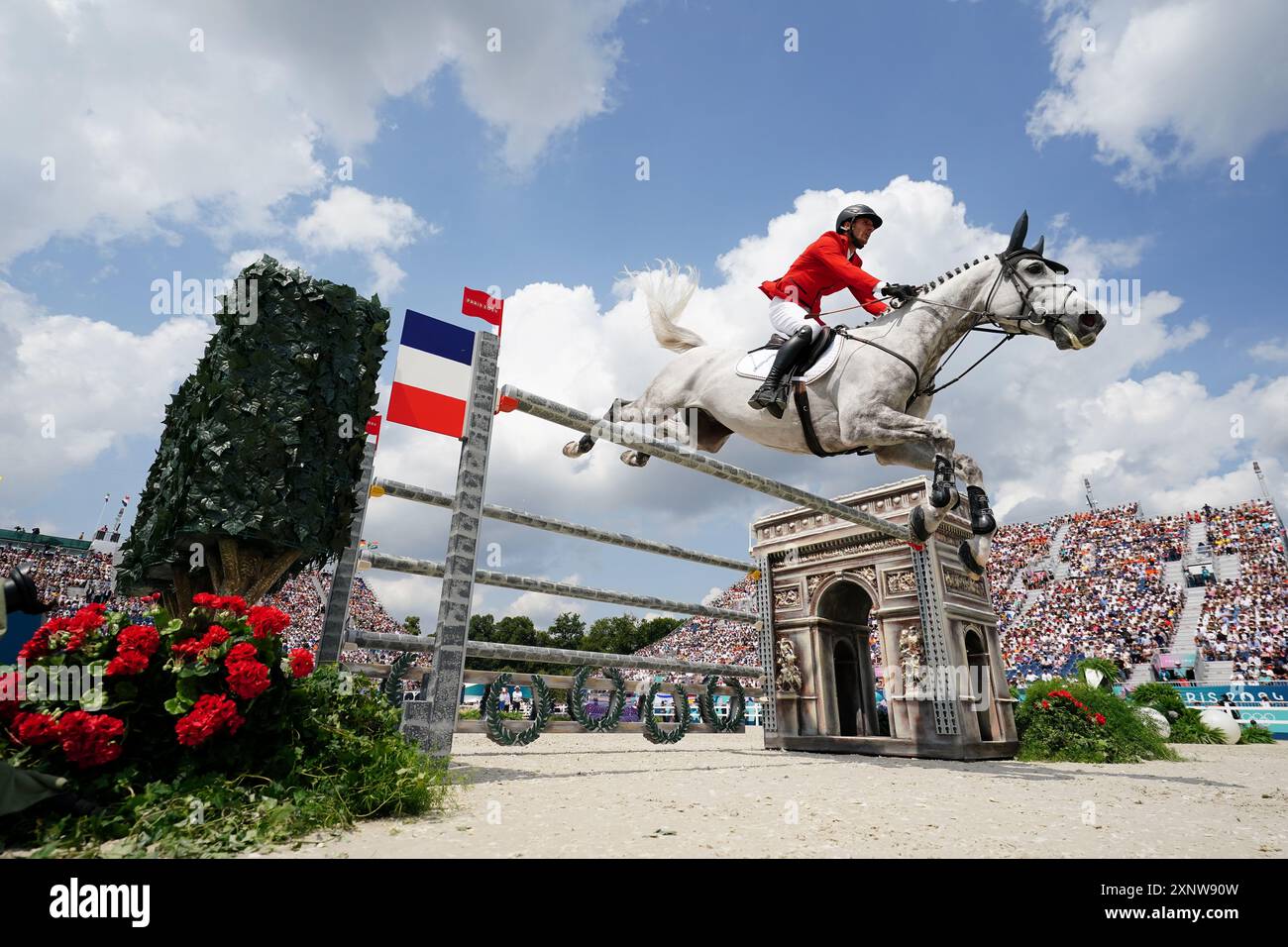Germany's Christian Kukuk aboard Checker 47 during the Jumping Team ...