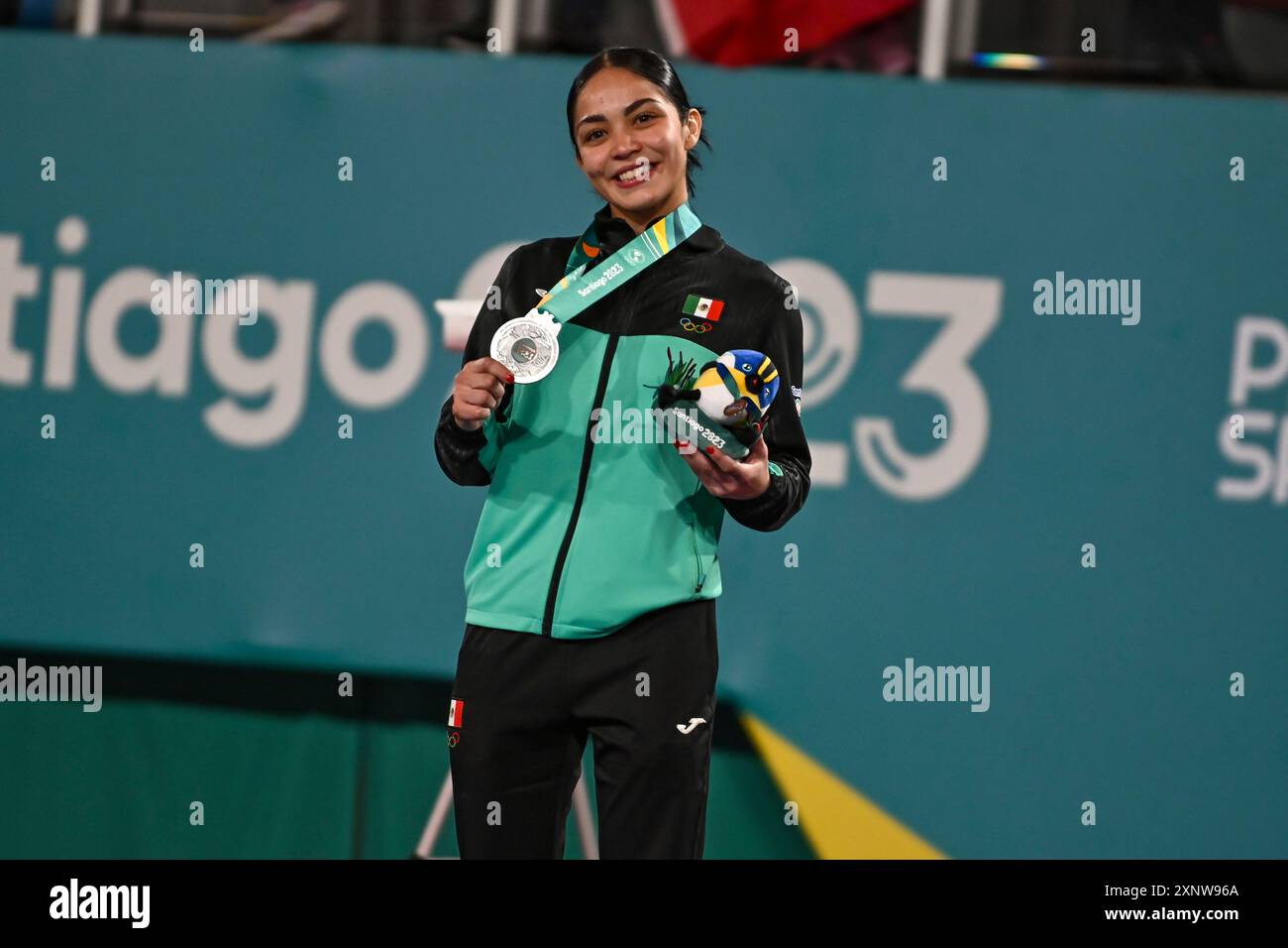 Santiago, Chile, October 28, 2023, Larissa Pimenta (BRA), gold, Paulina ...