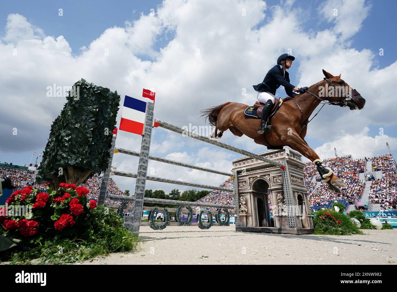 Sweden's Henrik von Eckermann aboard King Edward during the Jumping ...