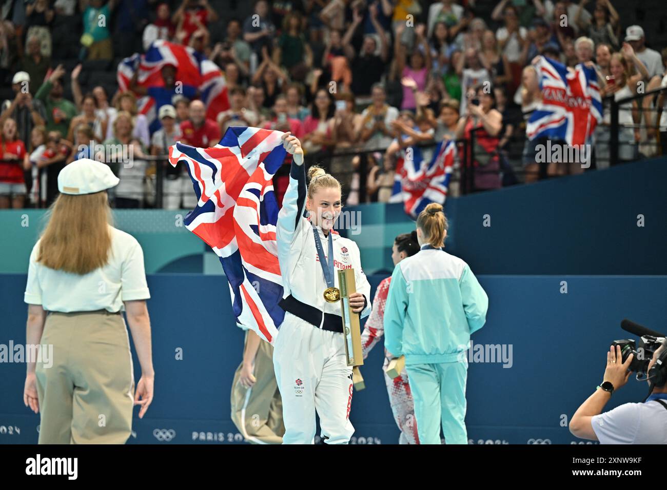 Paris, France. 02nd Aug, 2024. Bryony Page of Team Great Britain ...