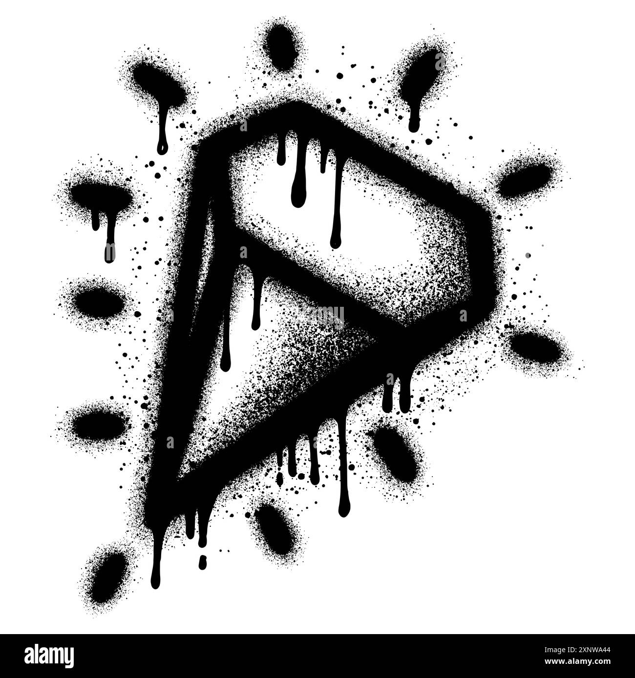 Spray painted skull Cut Out Stock Images & Pictures - Alamy