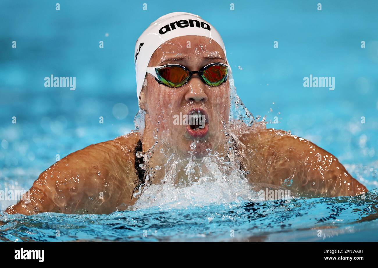 Paris, France. 2nd Aug, 2024. Leva Maluka of Latvia competes during the ...