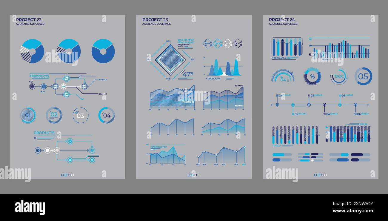 Finance elements commercial charts. Abstract vector illustration Stock ...