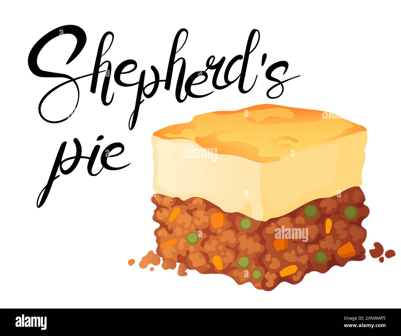 Shepherd's pie Stock Vector Images - Alamy