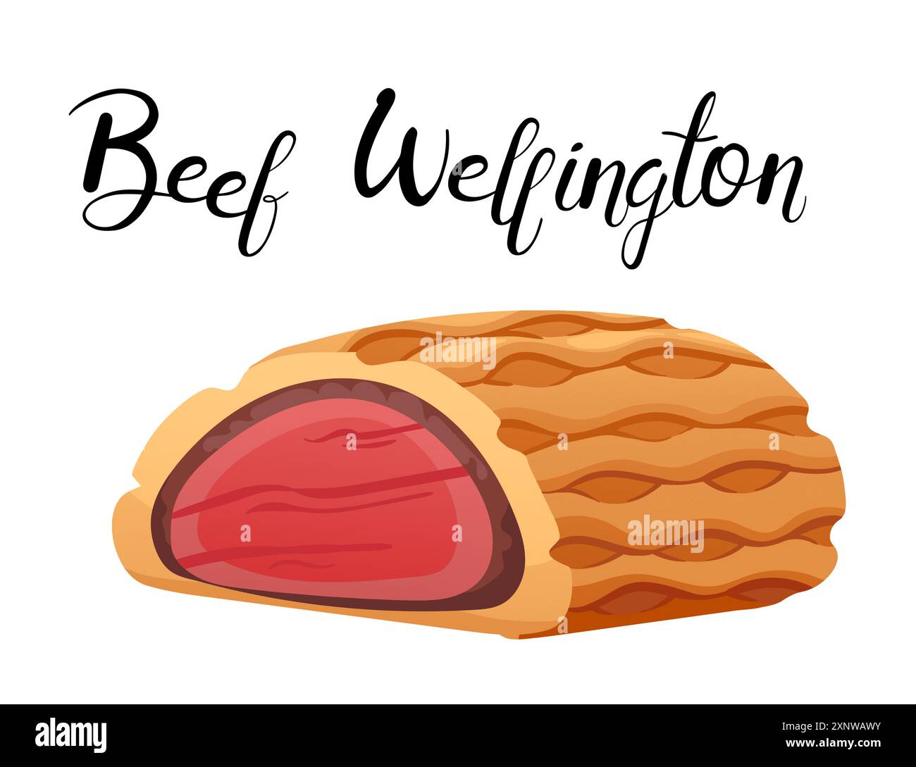 Beef wellington cooking Stock Vector Images - Alamy
