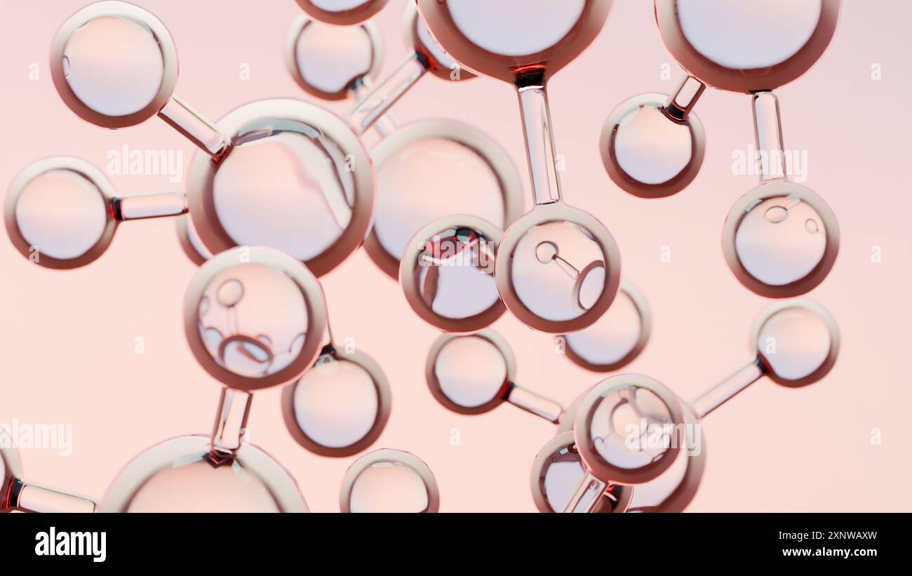 molecules or atoms, molecular structure, biochemical. chemical formula ...