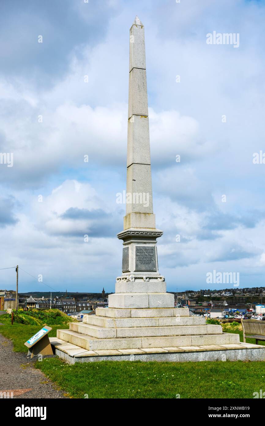 The James Bremner Monument, Wick Harbour, Wick, Caithness, Scotland, UK ...
