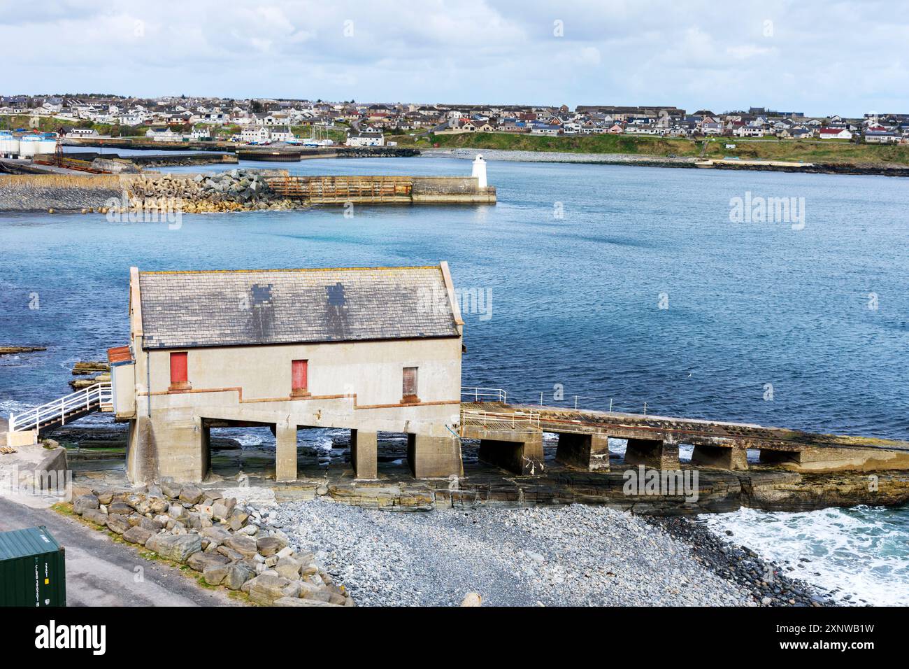 The old Lifeboat Station, built in 1915, Wick, Caithness, Scotland, UK ...