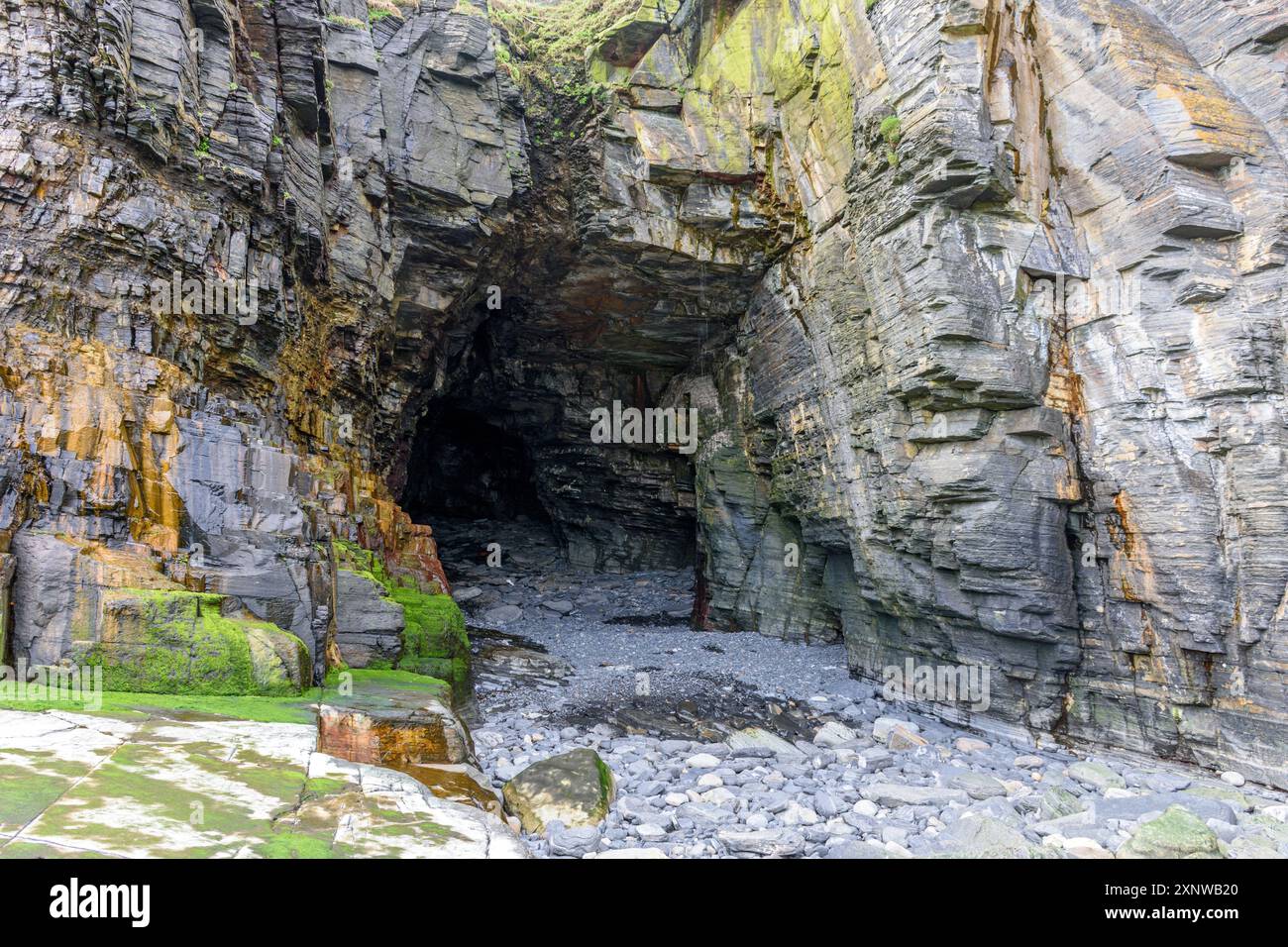 A cave at South Cove, Wick Bay, Caithness, Scotland, UK Stock Photo - Alamy