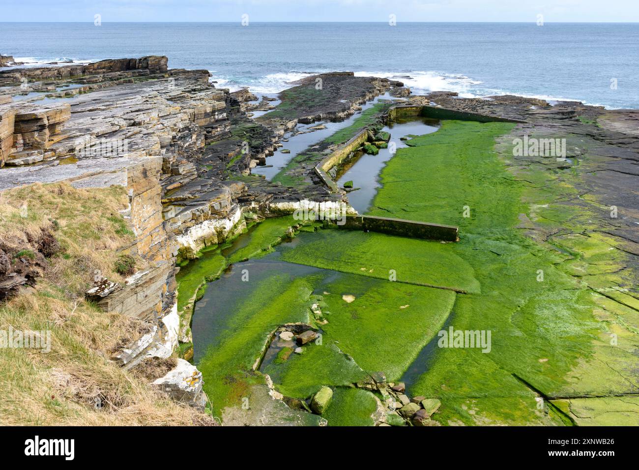 The Trinkie, an outdoor swimming pool at Wick, Caithness, Scotland, UK ...