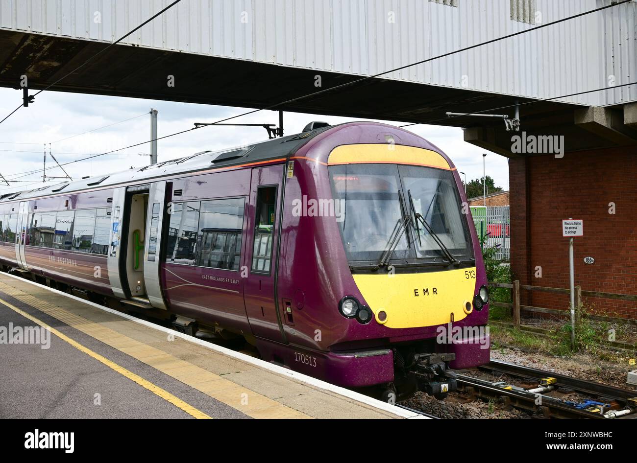 East Midlands Railway class 170 DMU, Peterborough station ...